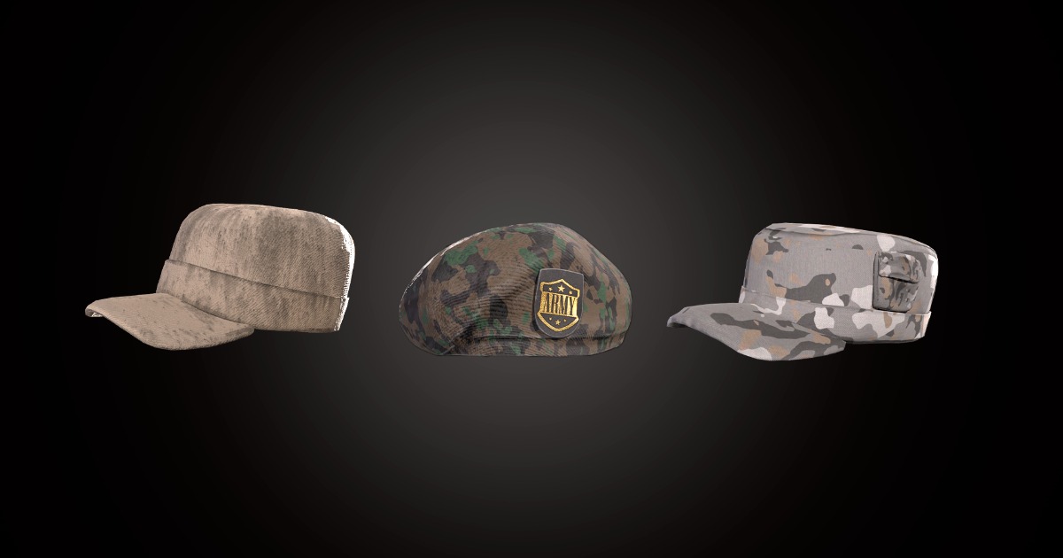 Military Hat Pack | Props | Unity Asset Store