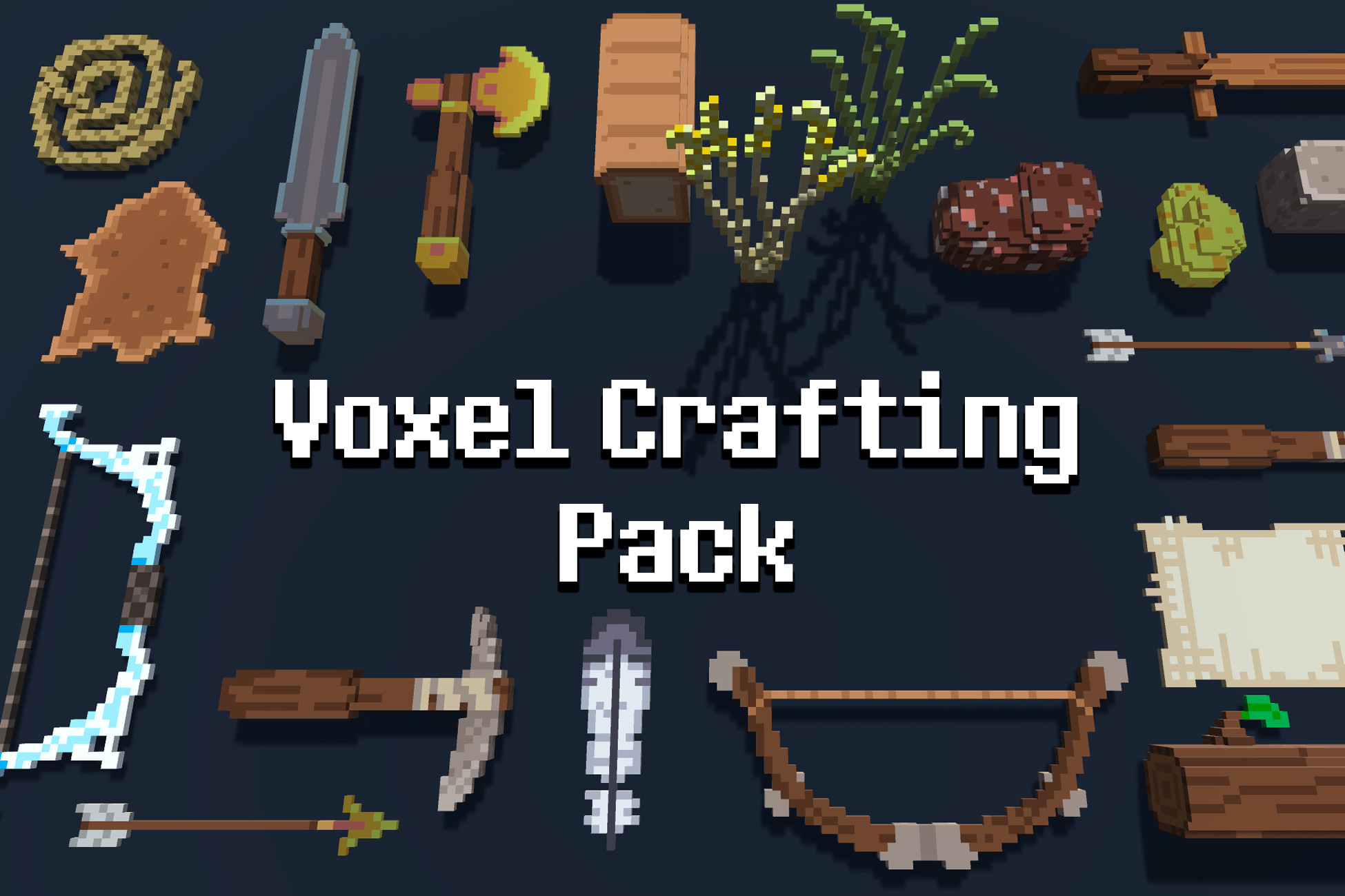 Voxel Crafting Pack | 3D Tools | Unity Asset Store