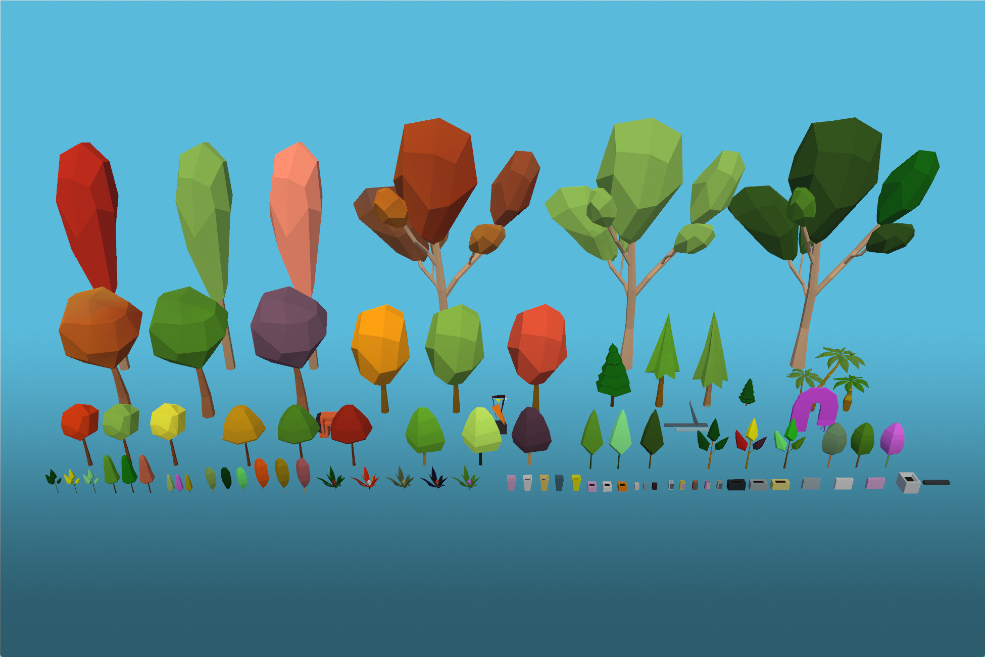 Vibrant Low Poly Vegetation | 3D Vegetation | Unity Asset Store