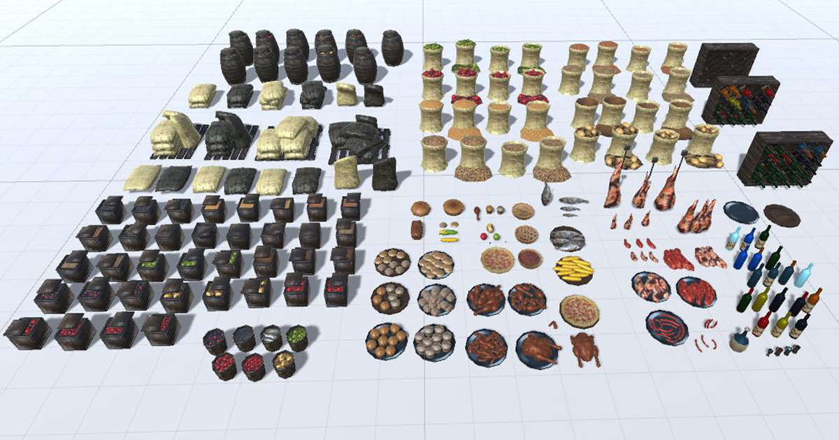 Medieval Food Pack | 3D Food | Unity Asset Store