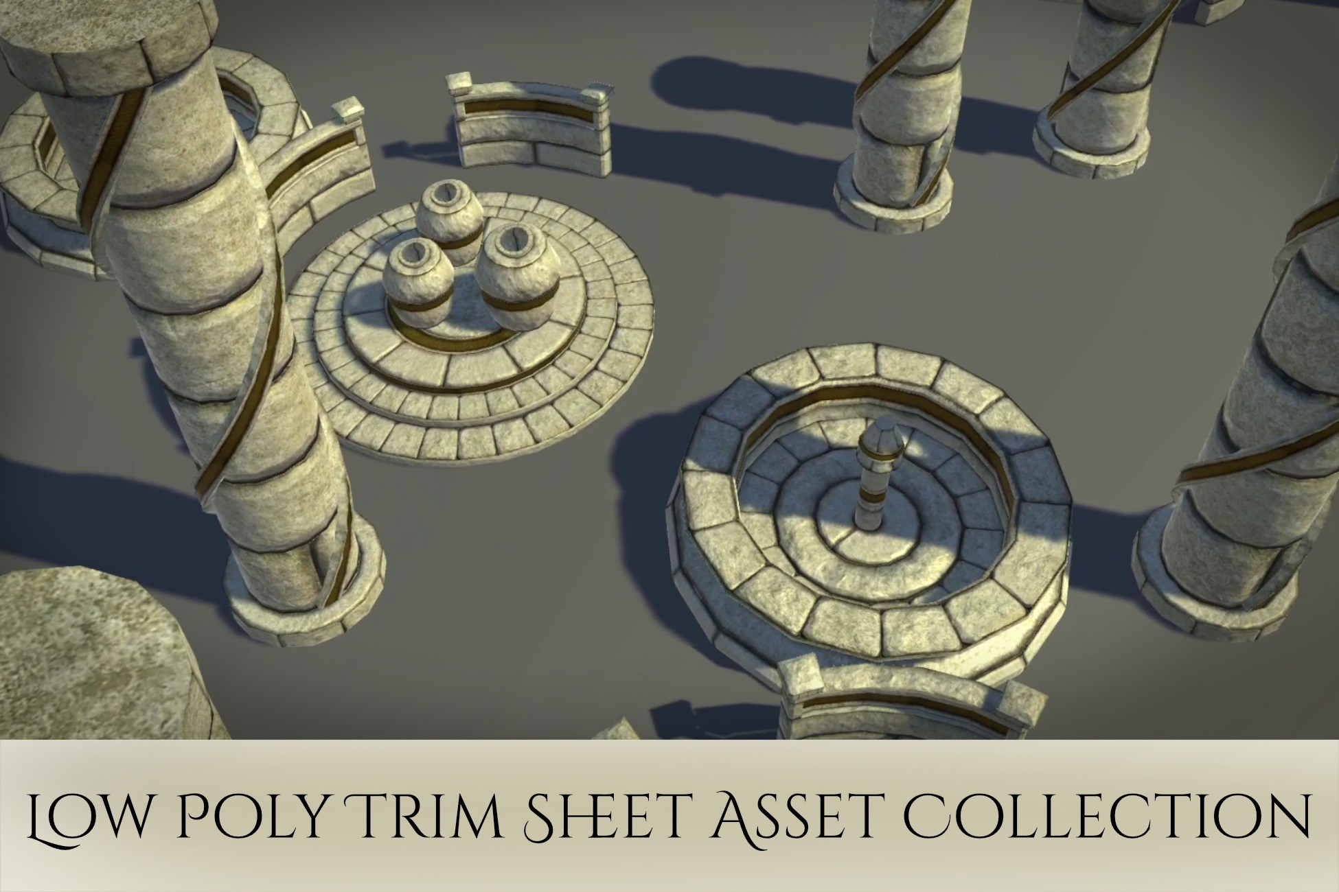 Low Poly Trim Sheet Asset Collection | 3D Props | Unity Asset Store