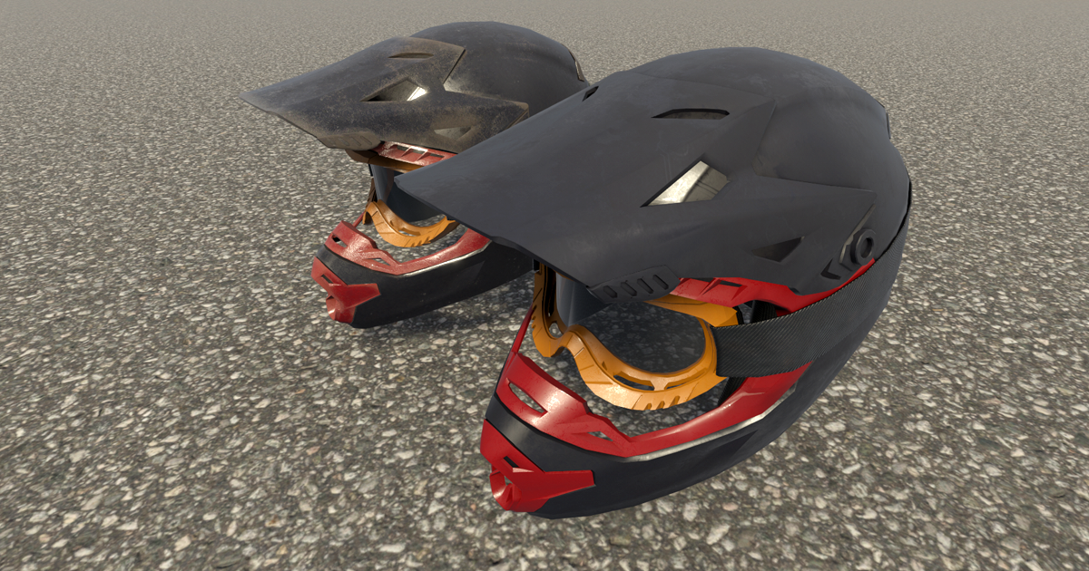 Motorcross Helmet | 3D Props | Unity Asset Store