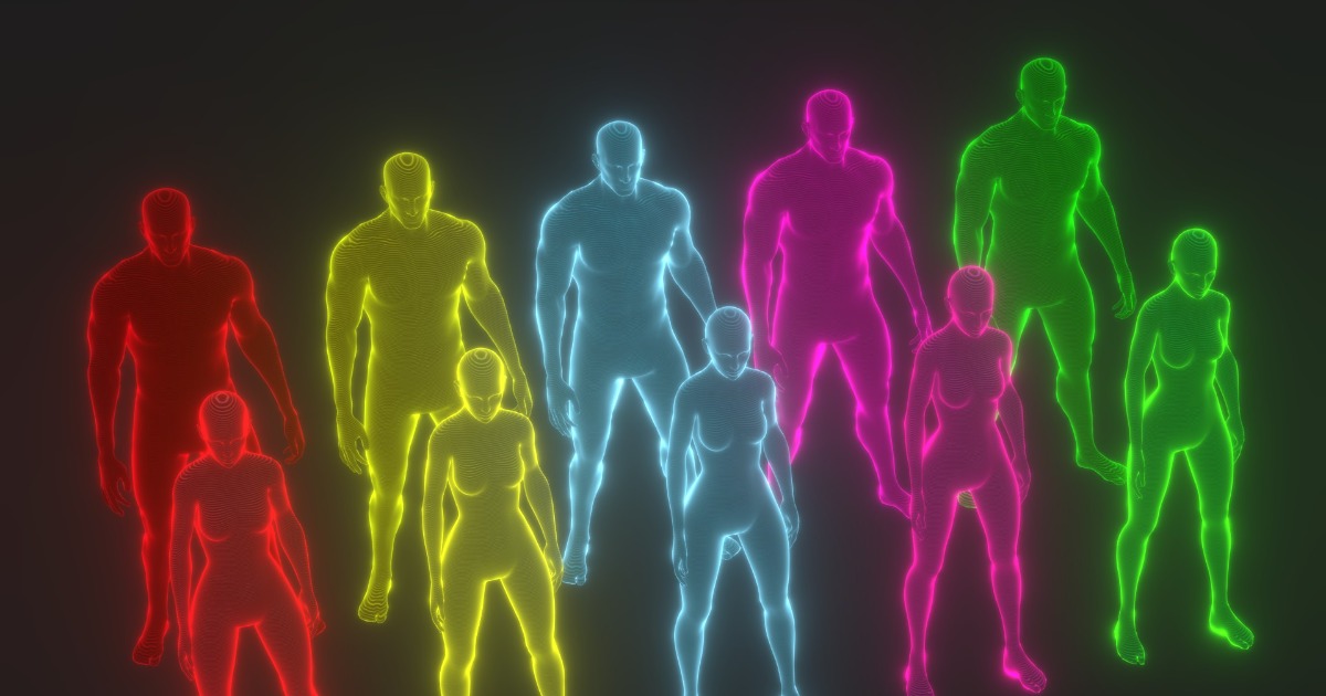 Animated Human Hologram Male and Female 3D Model | Characters | Unity ...