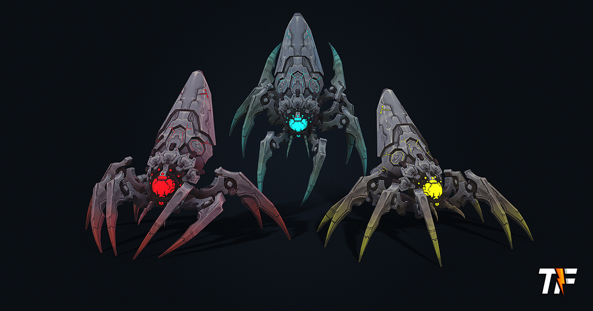 Stylized Cyber Spider | 3D Creatures | Unity Asset Store