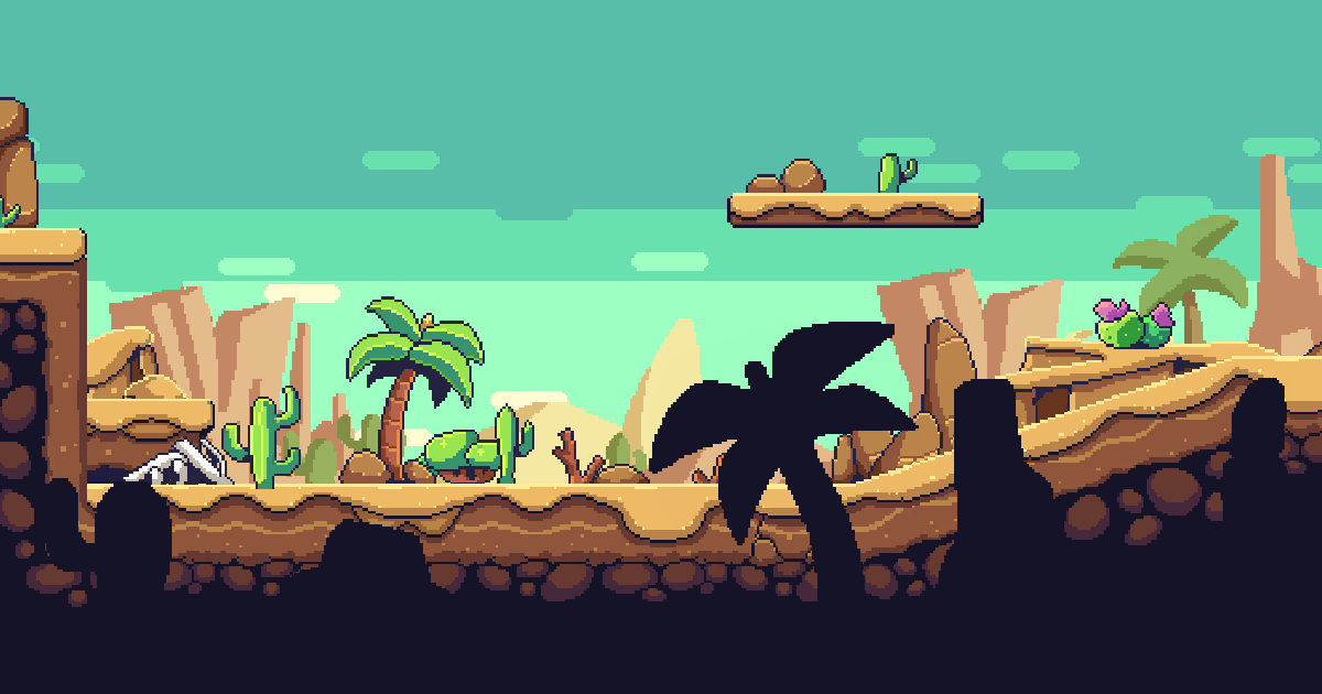 Desert Pixel Art Environment | 2D 環境 | Unity Asset Store