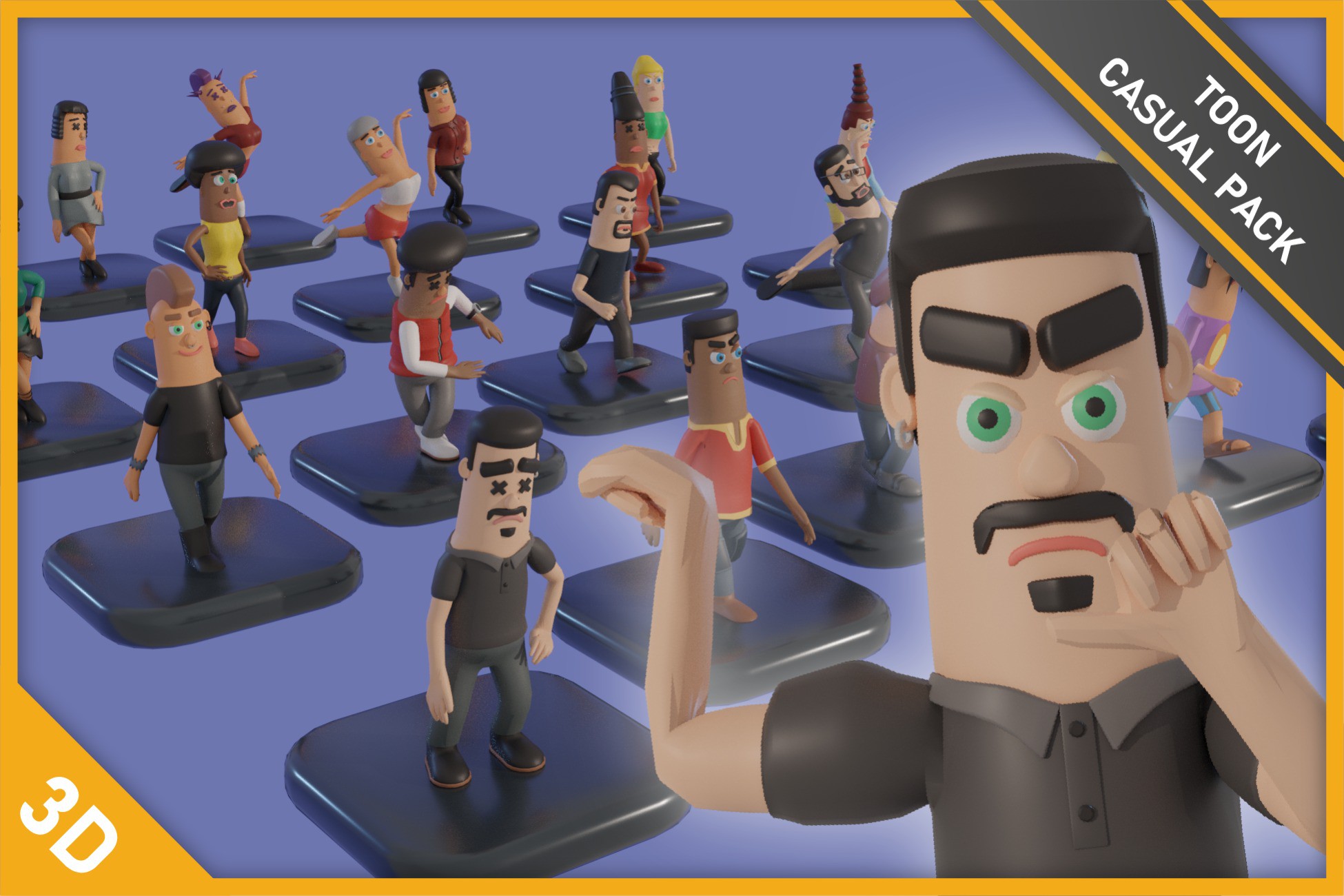 Toon Casual Character Pack | 3D Humanoids | Unity Asset Store