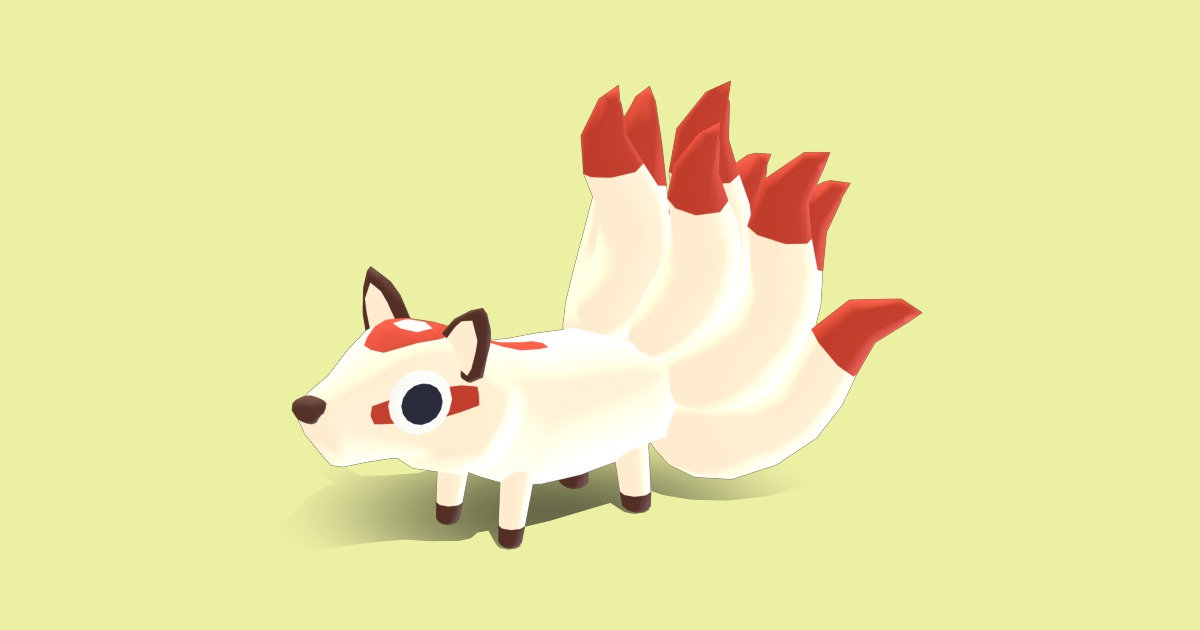 Kitsune - Quirky Series | 3D Creatures | Unity Asset Store