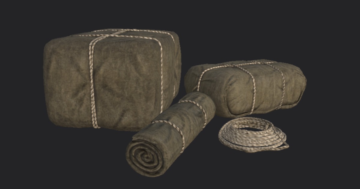 Bale Set | 3D Interior | Unity Asset Store