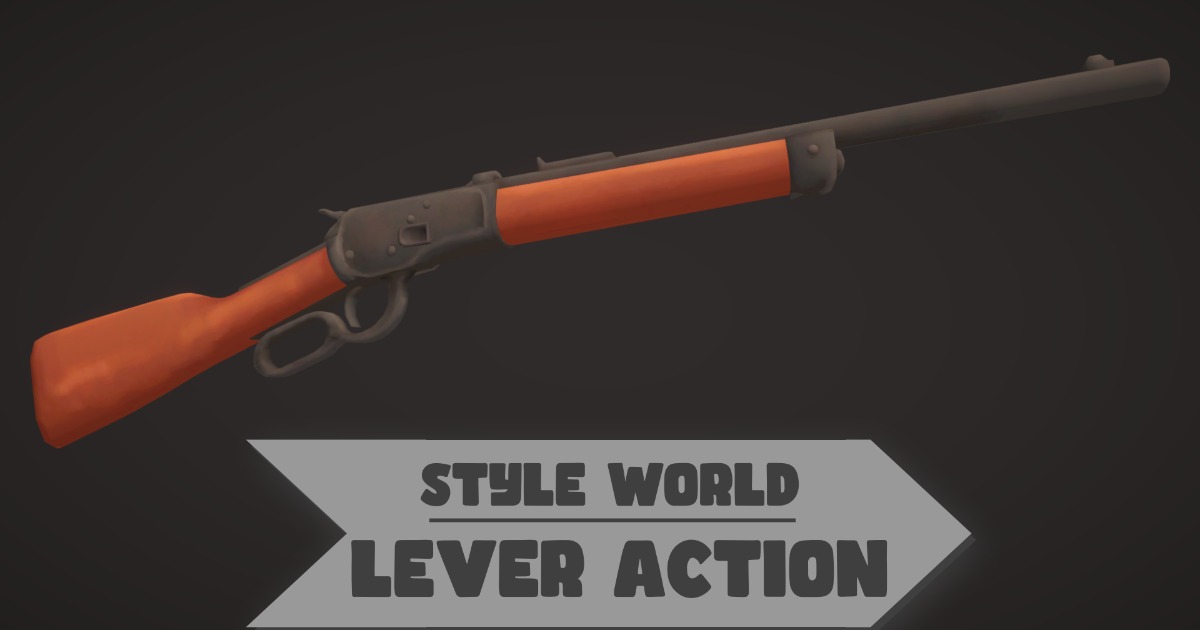 Style World - Lever Action Rifle - Rigged & Animated | 3D Weapons ...
