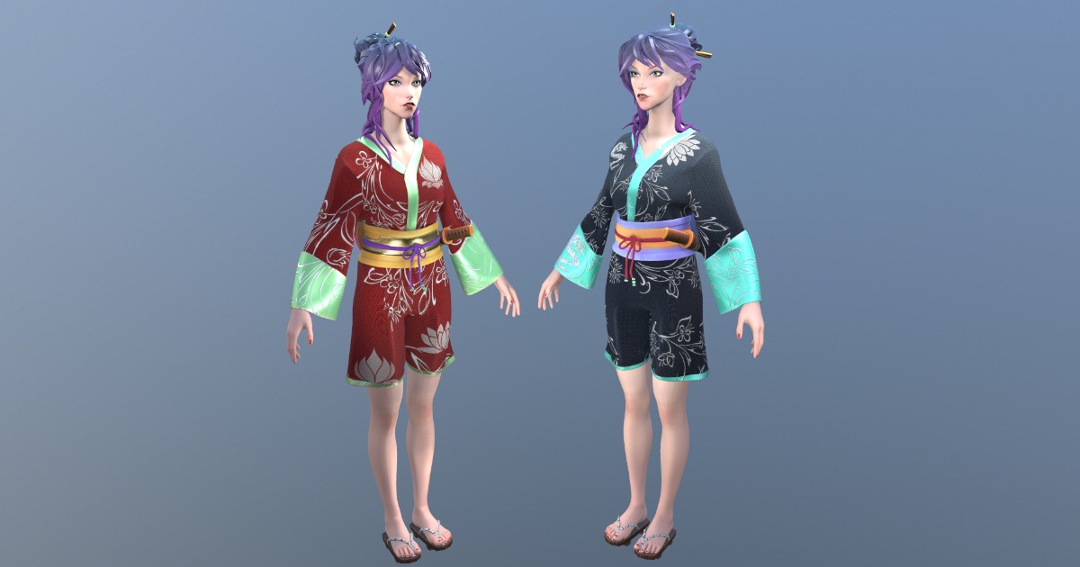 Kitsune Girl - Game Ready | Characters | Unity Asset Store