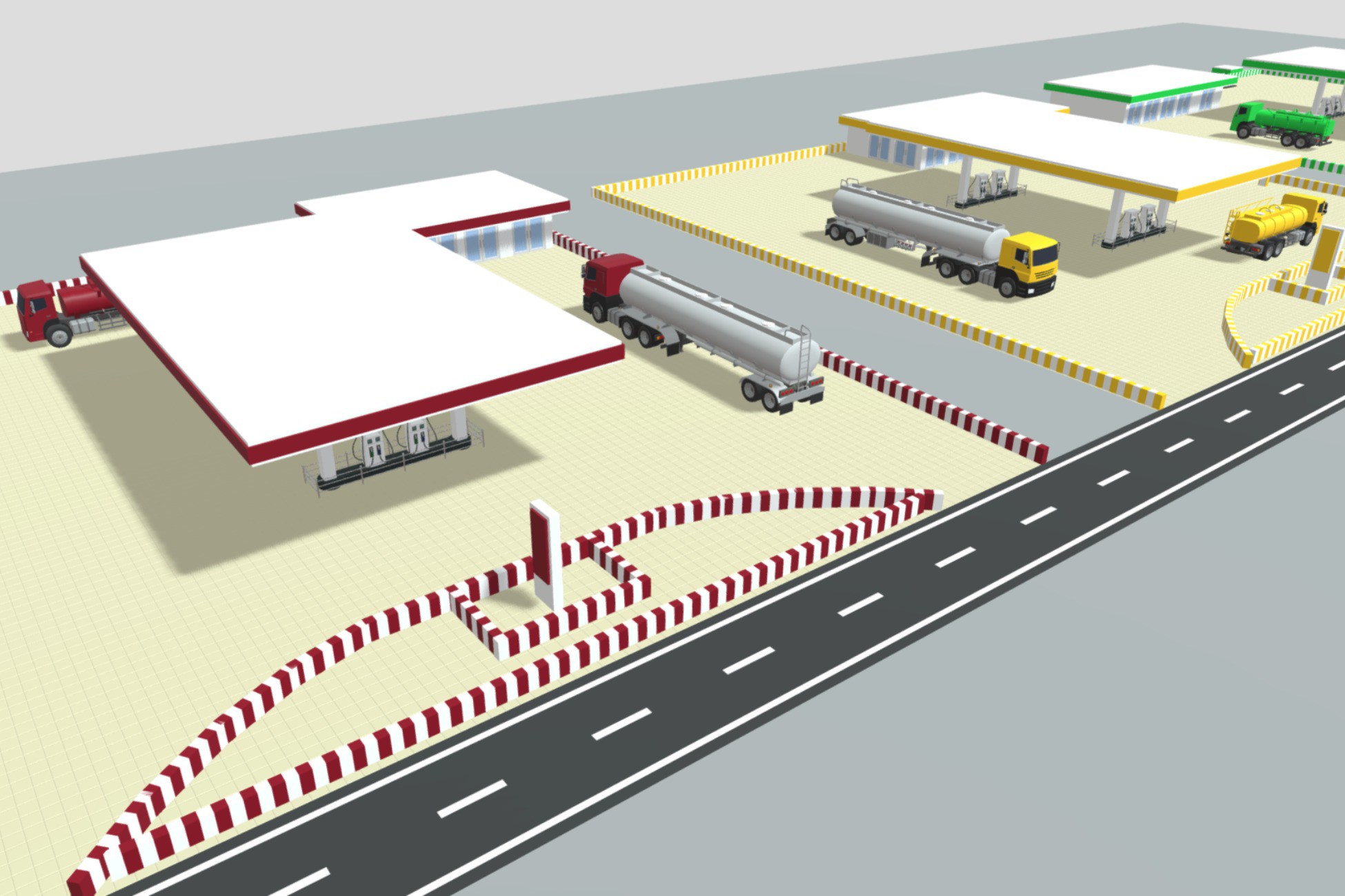 Simpoly Petrol Station | 3D Industrial | Unity Asset Store