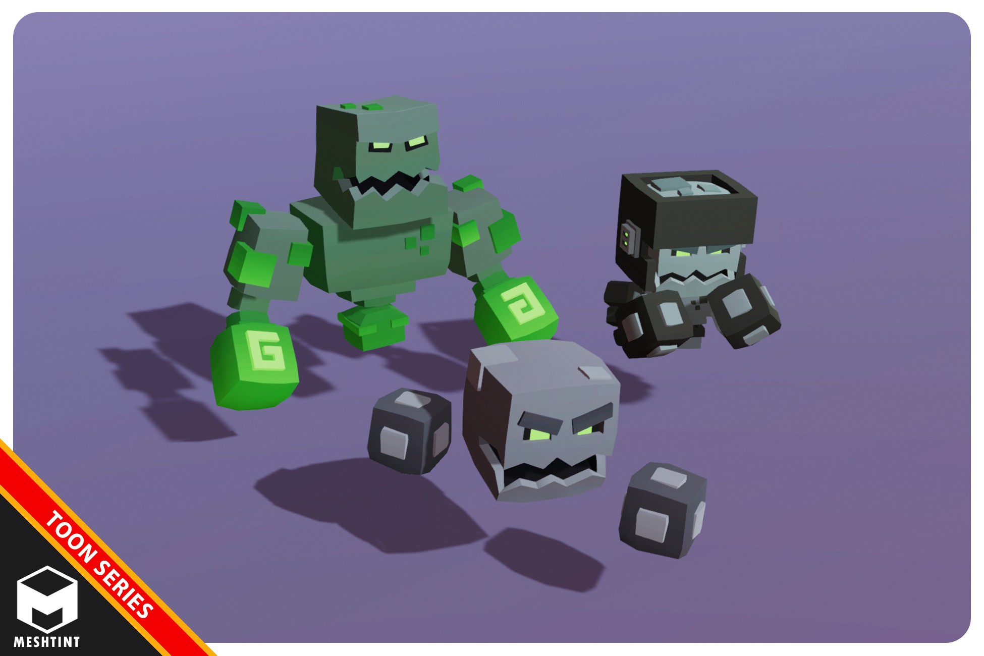 Rock Golem Monster Evolution Pack Toon Series | 3D Creatures | Unity ...