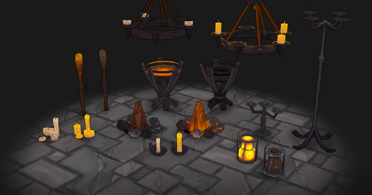 Stylized Light Sources | 3D Interior | Unity Asset Store