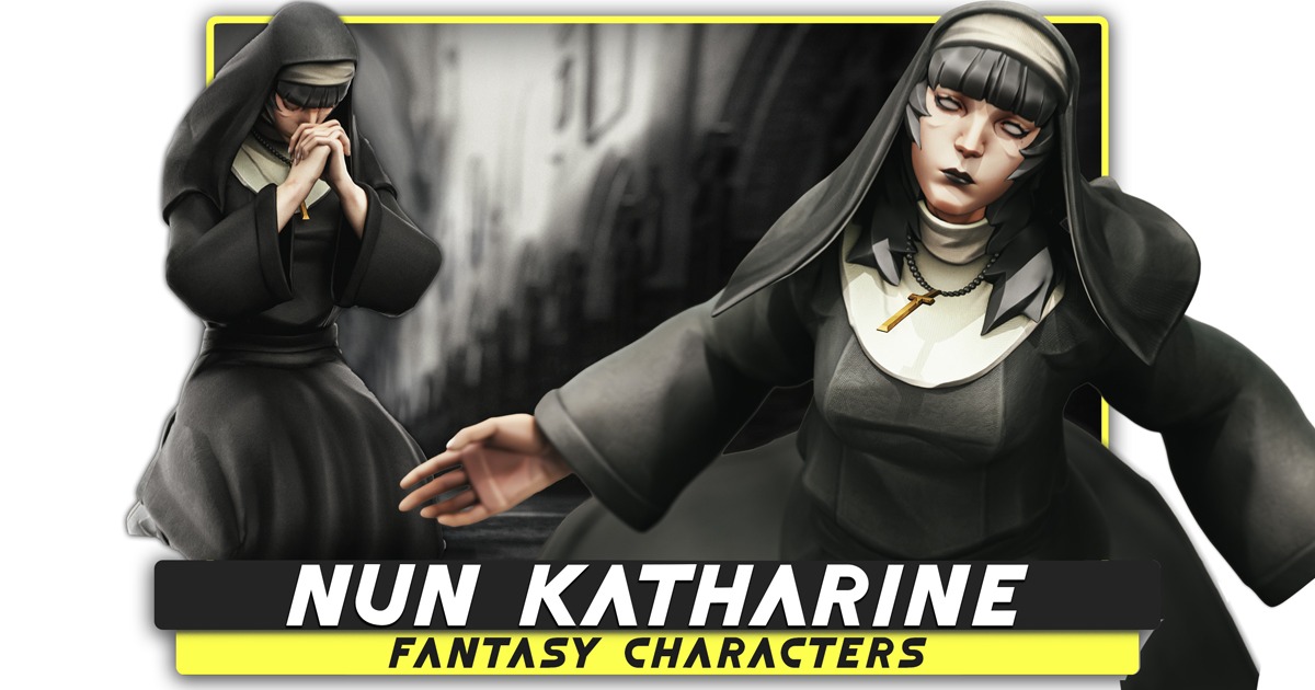 Nun Katharine - Stylized Gothic Character - #76 | Characters | Unity ...