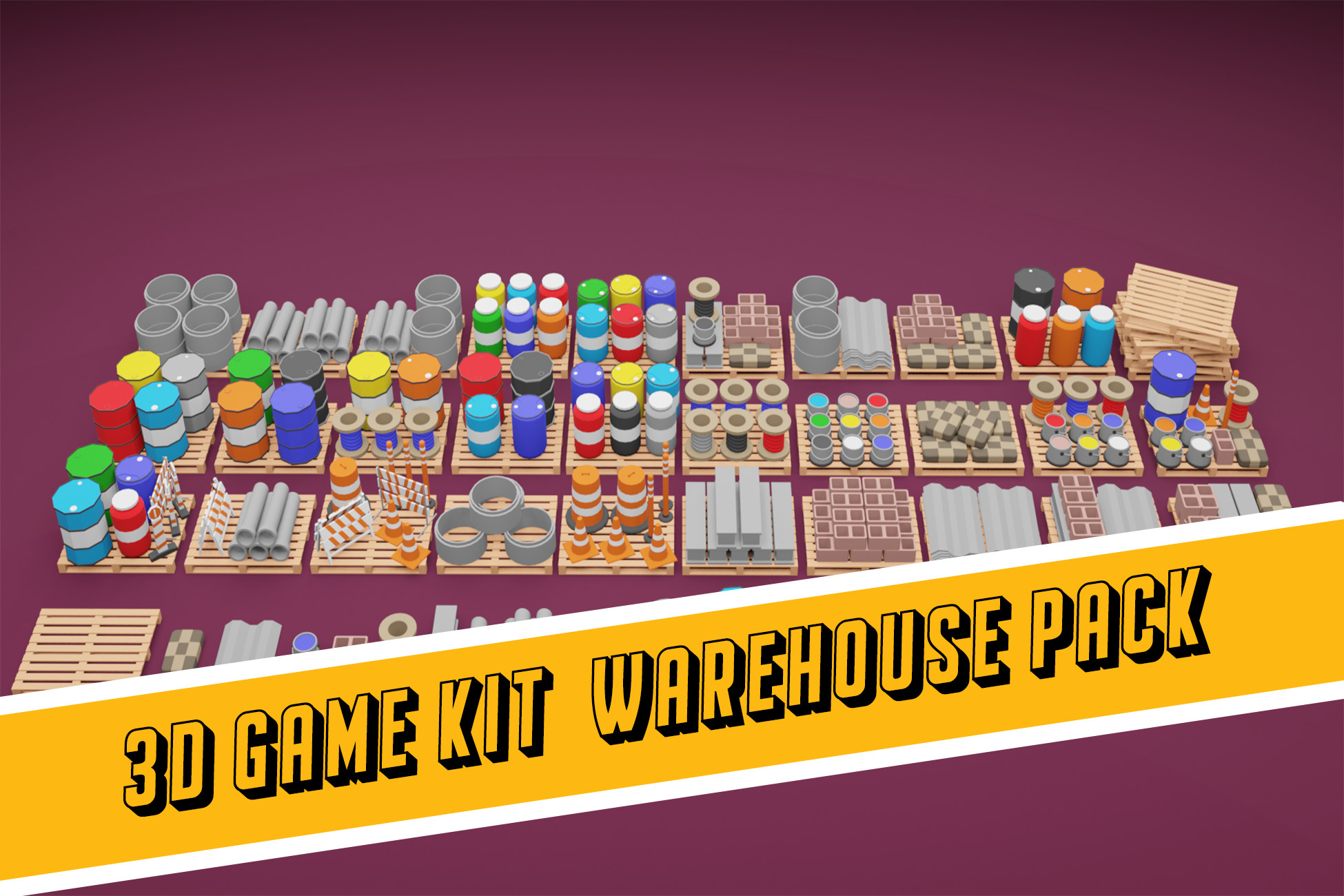 3D Game Kit-Warehouse Material Pack | 3D 工业产品 | Unity Asset Store