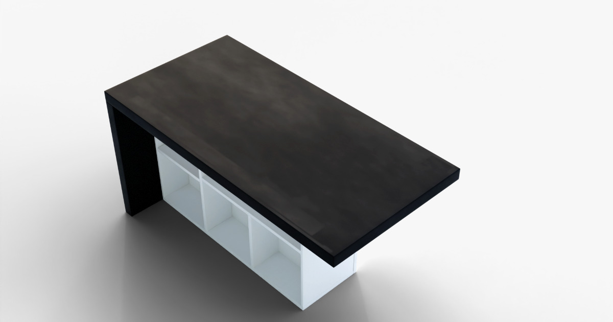 Workspace Table with Storage Shelves | 3D Furniture | Unity Asset Store