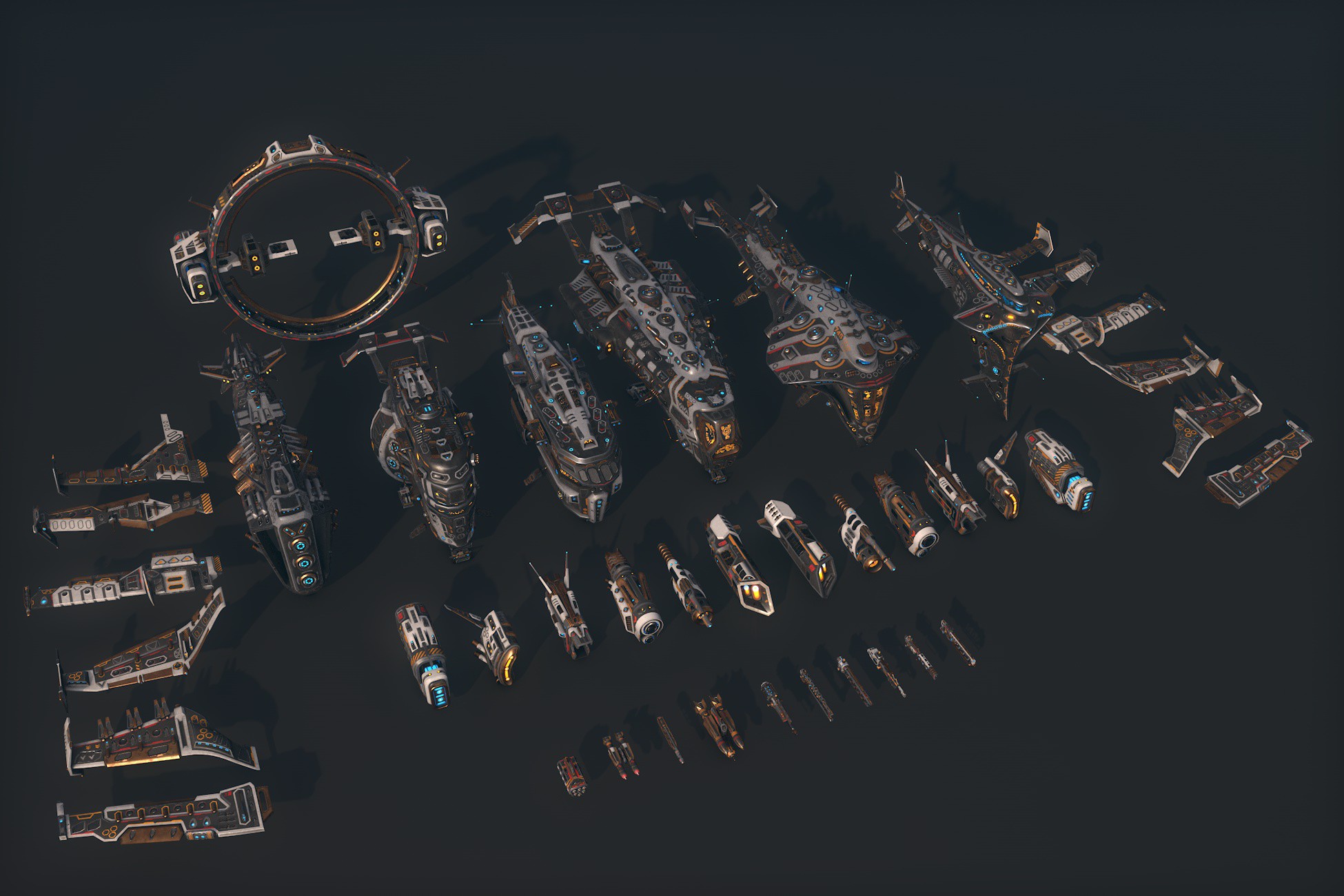 Spacecraft Modular Pack | 3D Space | Unity Asset Store