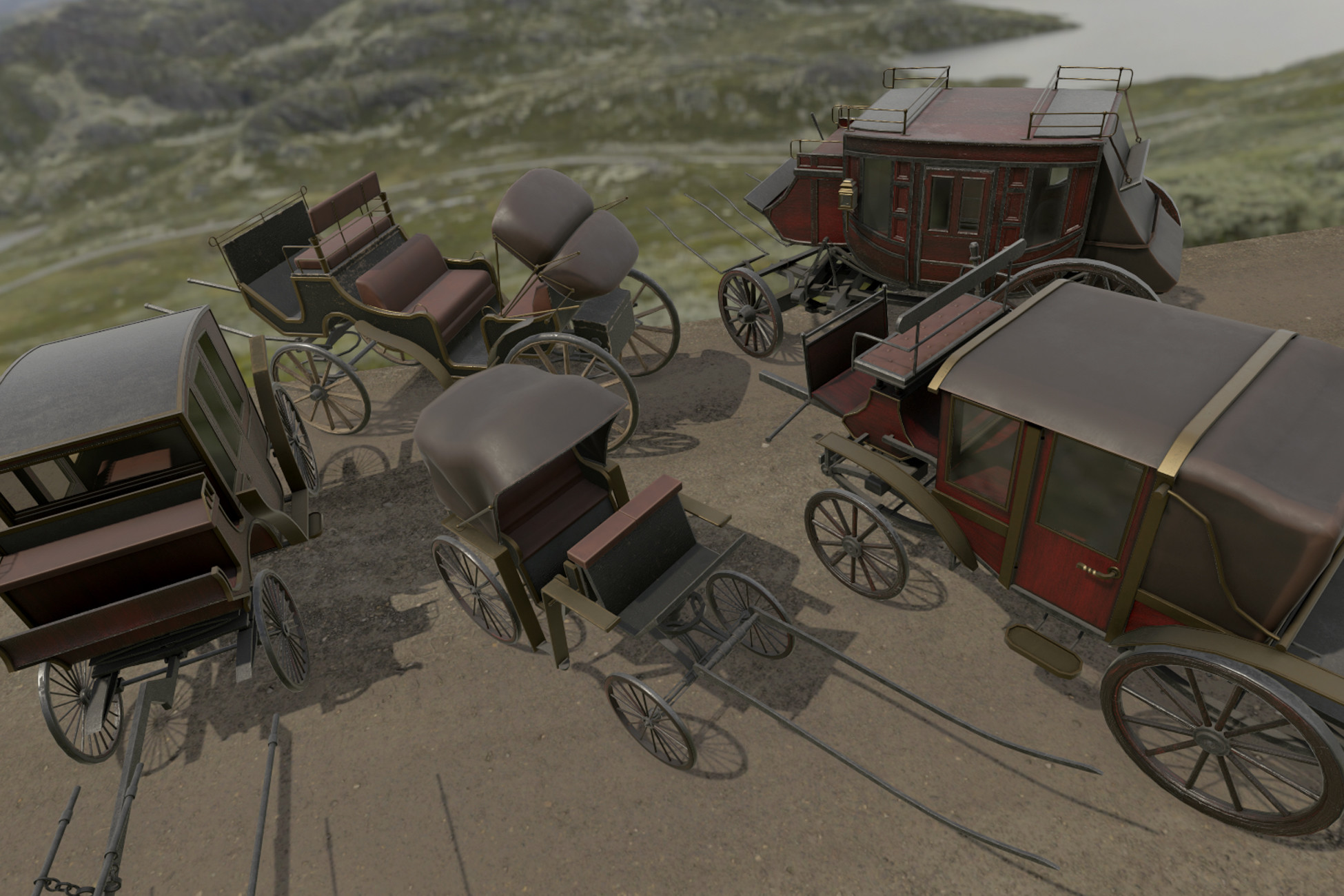 Horse Drawn Carriage Collection | 3D Land | Unity Asset Store
