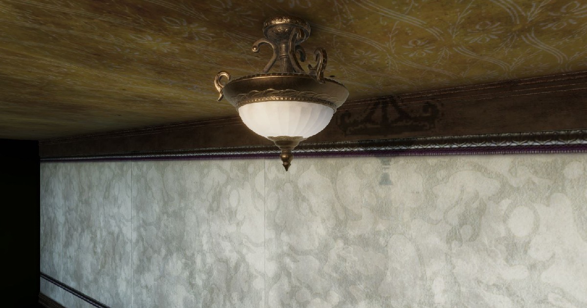 Gothic Antique Ceiling Lamp | 3D 인테리어 | Unity Asset Store