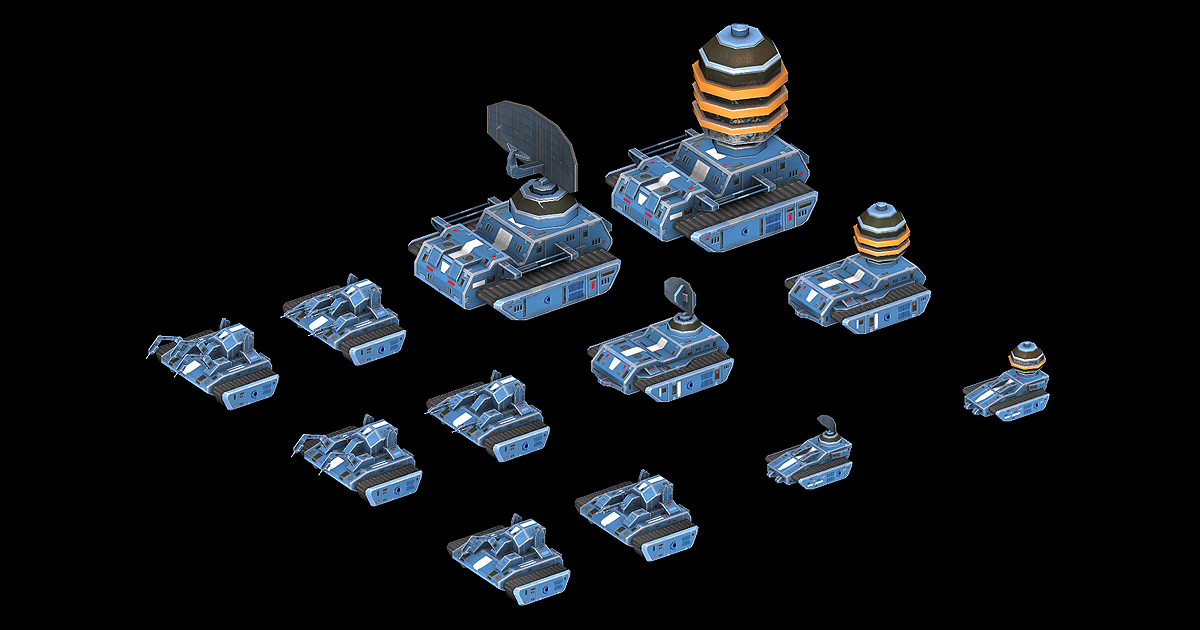 Scifi RTS Series: Engineers, Mobile Radar + Shield | 3D Land | Unity ...