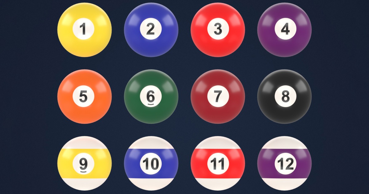 Billiard balls set | 3D Props | Unity Asset Store