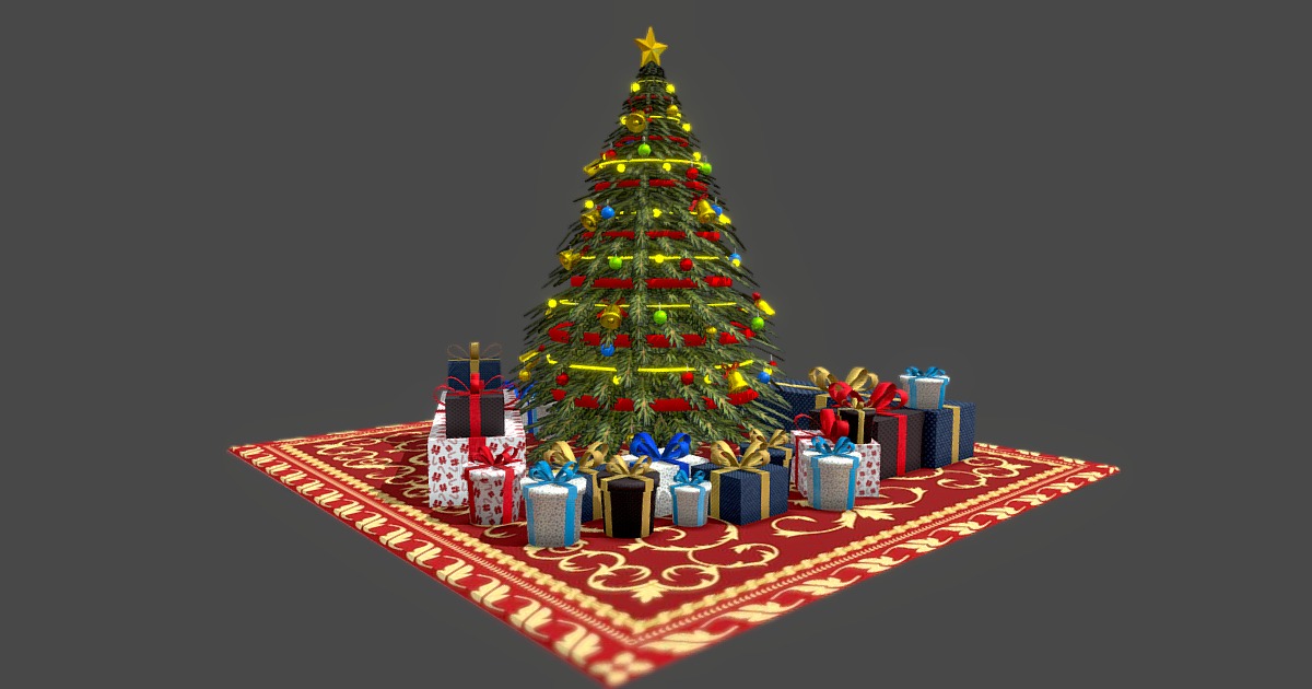 Christmas Tree Gifts | 3D Props | Unity Asset Store
