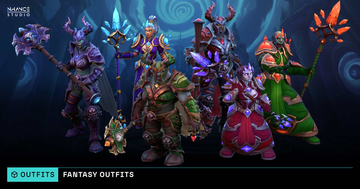 Stylized Fantasy Outfits Pack #1 | 3D Characters | Unity Asset Store