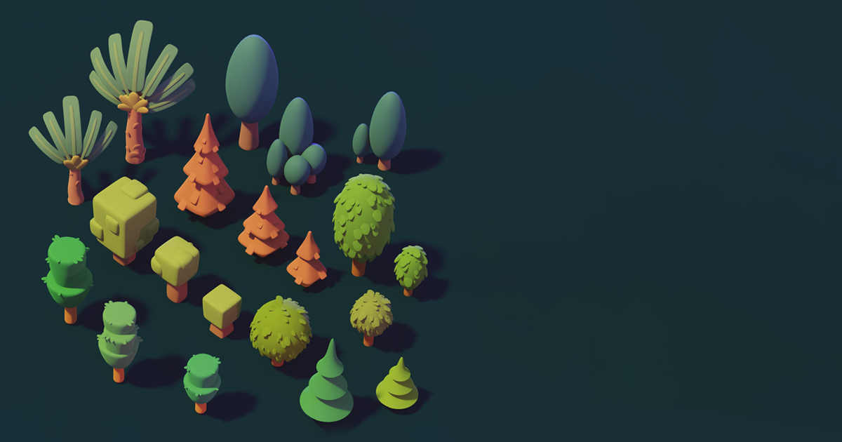 Nature - Tree Pack 02 Stylized 3D Game Assets | 3D Trees | Unity Asset ...