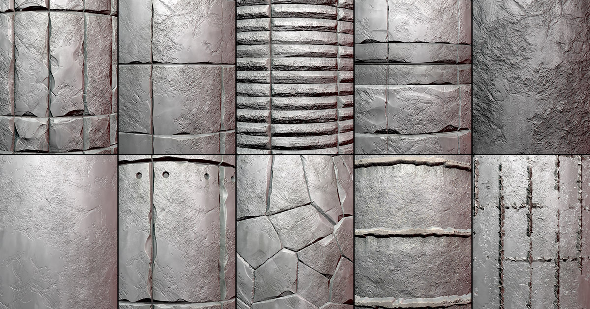 Another Stylized Material Collection 10 | 2D Textures & Materials ...