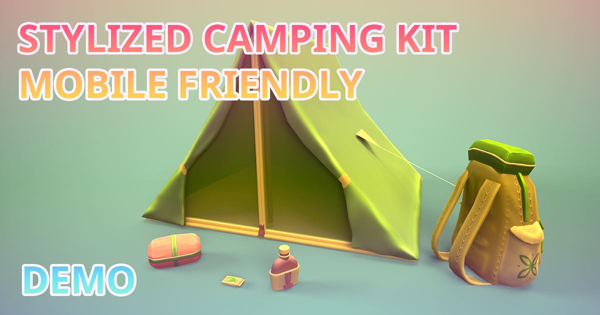 Demo Stylized Camping Kit | 3D Props | Unity Asset Store