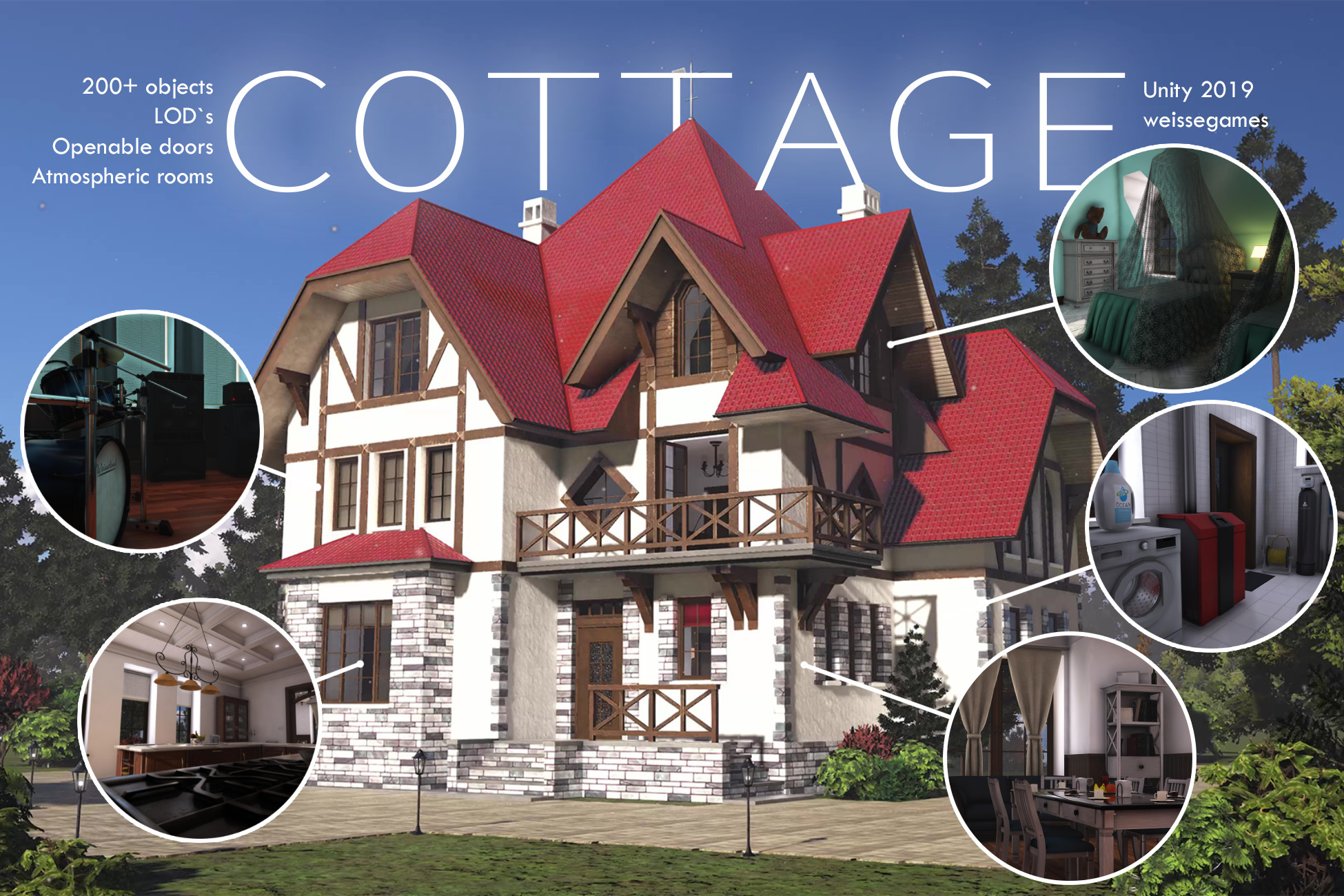 Cottage | 3D Urban | Unity Asset Store