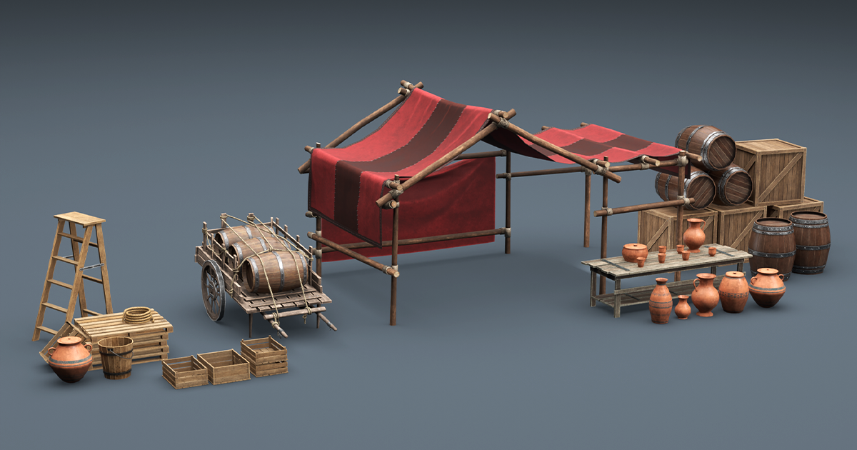 RPG Medieval Props Pack 01 | 3D Environments | Unity Asset Store