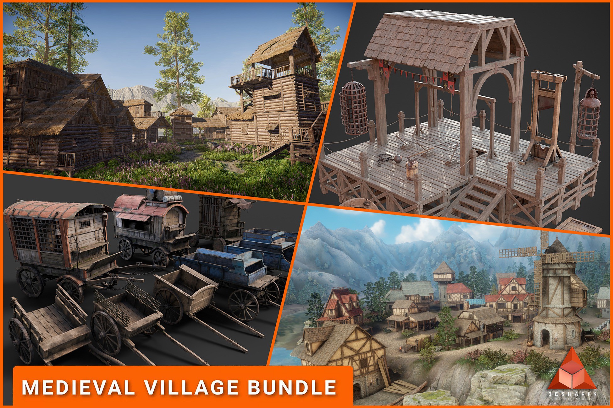 Medieval Village Bundle | 3D Environments | Unity Asset Store