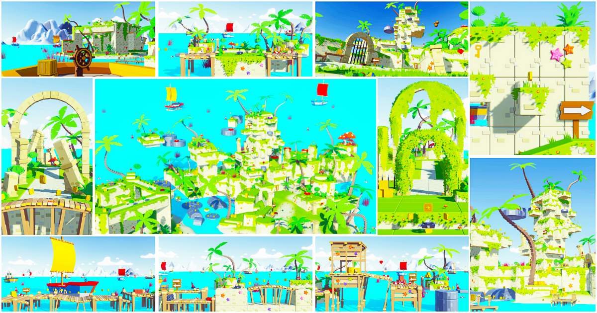 PLATFORMER - Simple Cube World Vol.2 | 3D Fantasy | Unity Asset Store