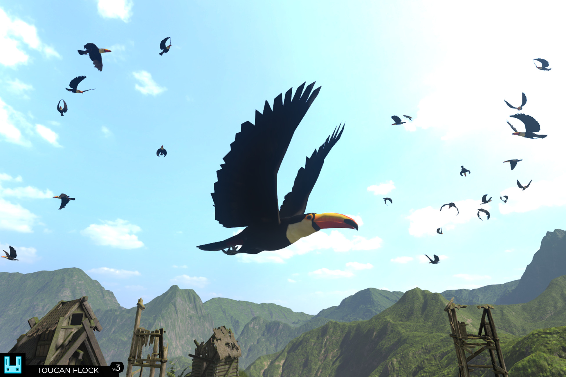 Bird Flock Toucan 2023 | Characters | Unity Asset Store