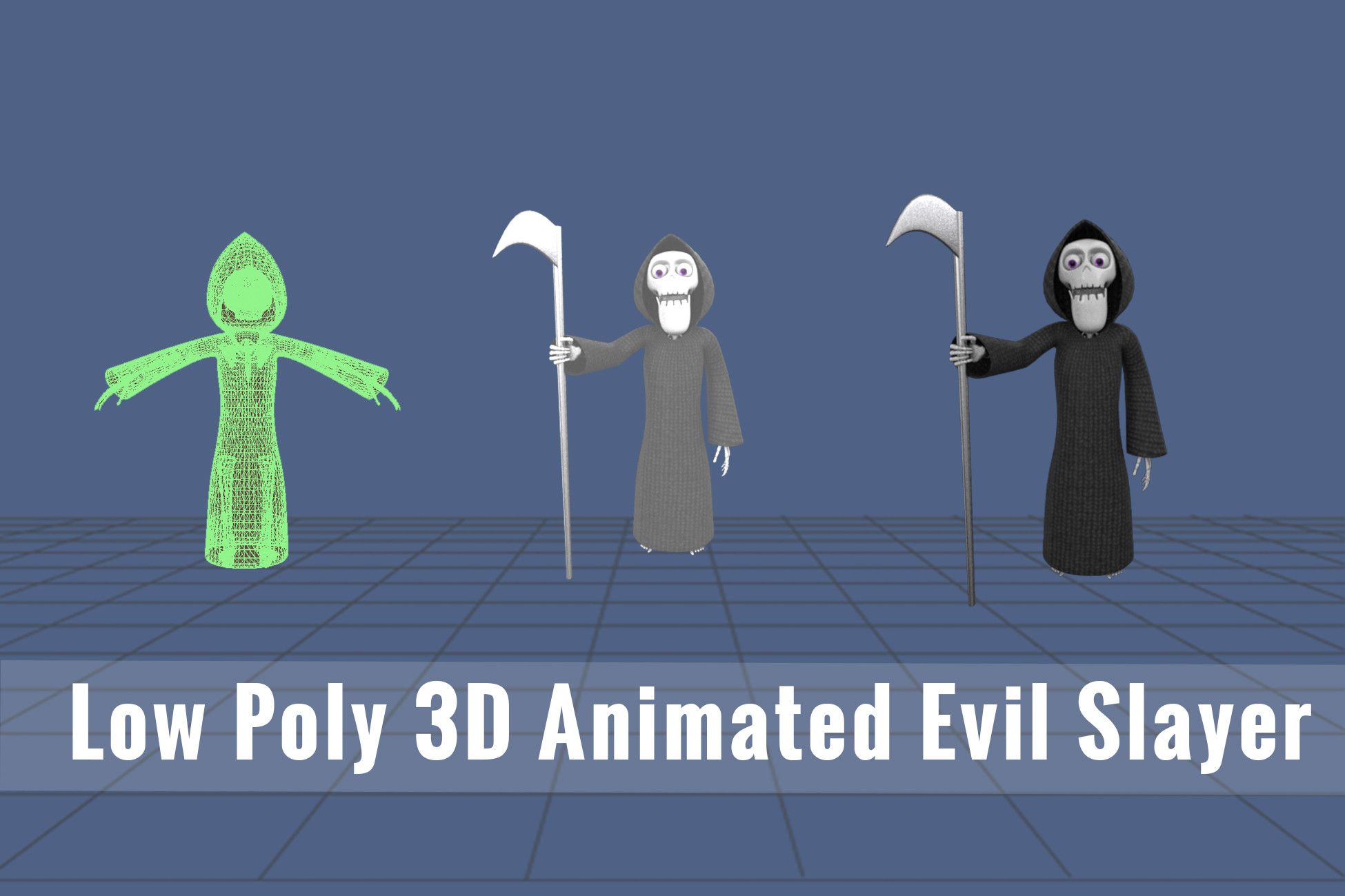 Low Poly 3D Animated Evil Slayer | 3D 캐릭터 | Unity Asset Store