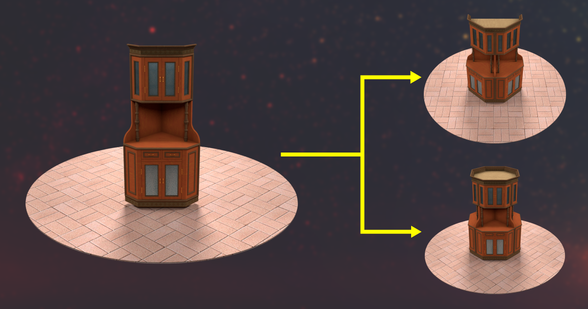 Showcase (3 in 1) | 3D 家具 | Unity Asset Store