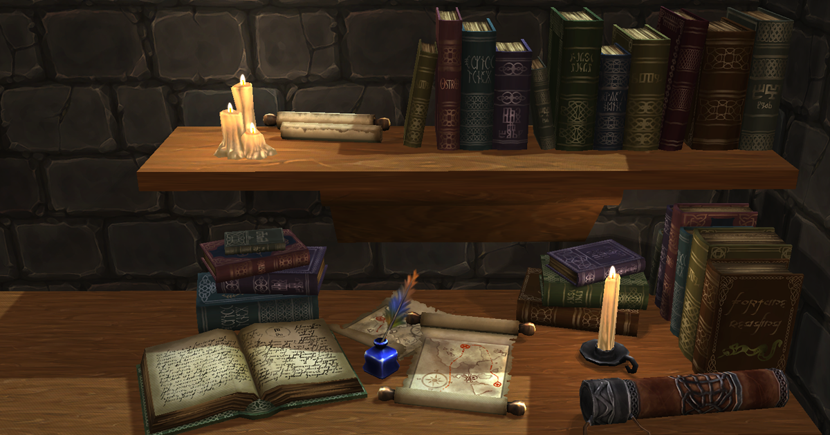 Books and Scrolls - vol.02 | 3D Props | Unity Asset Store