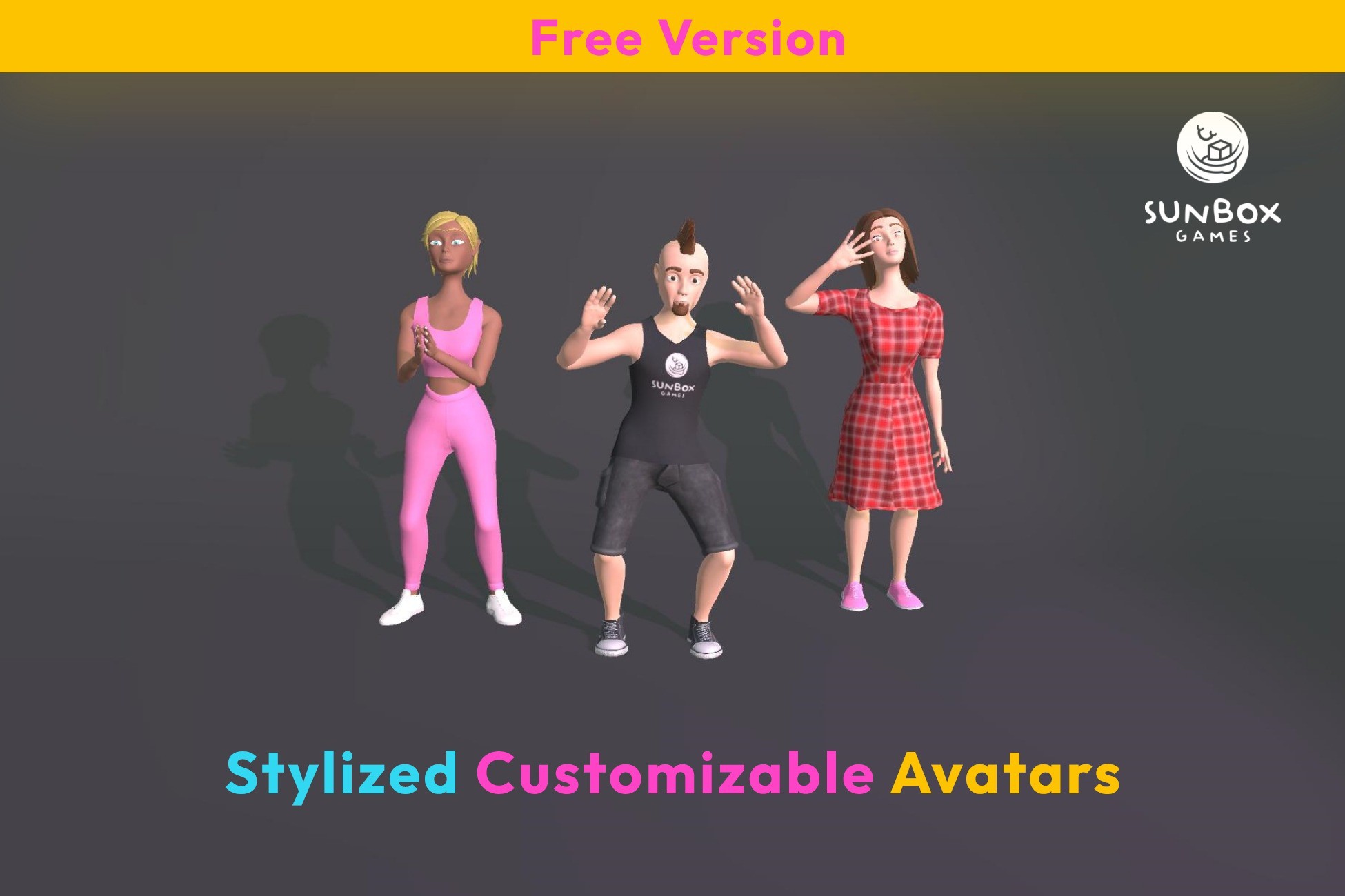Stylized Customizable Avatars Free 3d Humanoids Unity Asset Store 