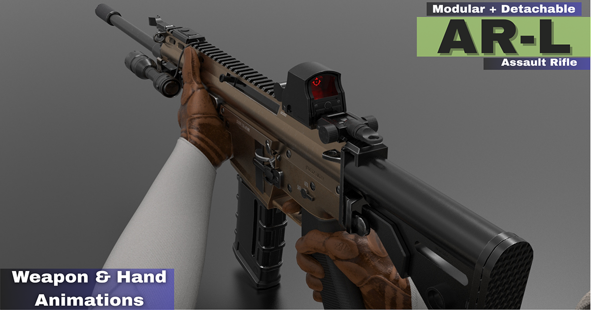Game Combat Rifle (Fps - Tps) | 3D Guns | Unity Asset Store