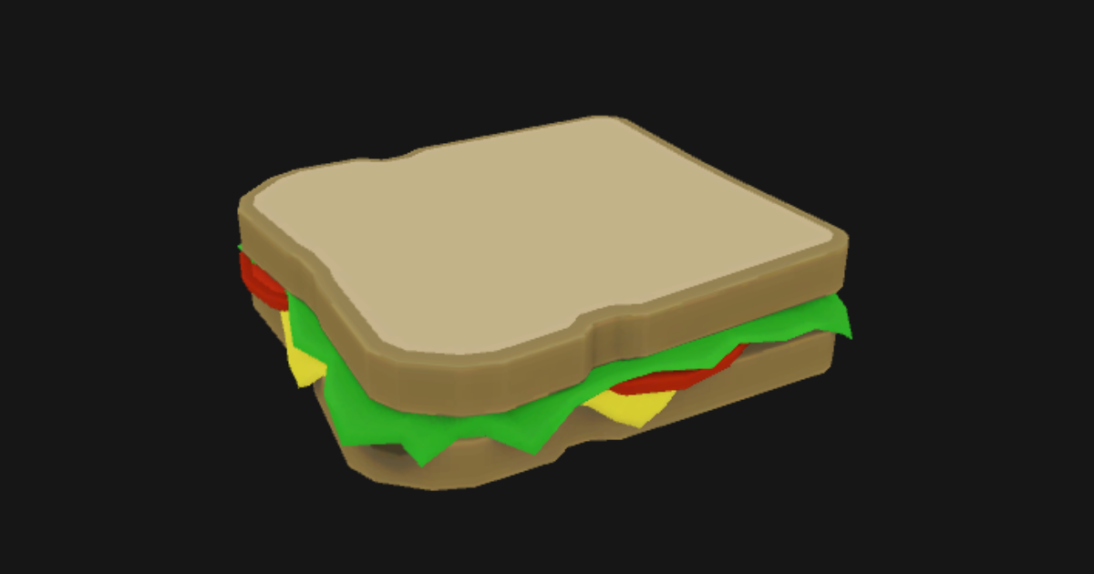 Stylized Cartoony Sandwich | 3D Food | Unity Asset Store