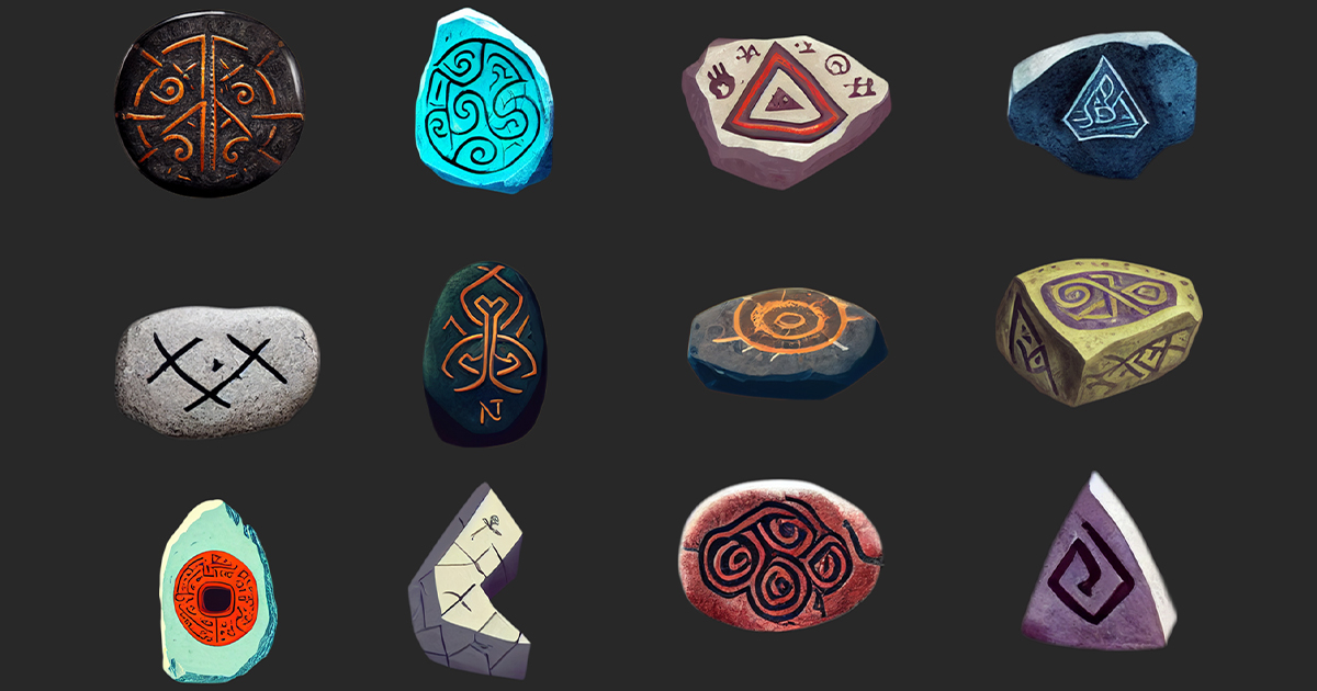 256 Stylized Runestones | 2D Icons | Unity Asset Store