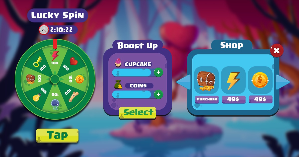 Awesome Game UI Pack, Button Pack and Icon pack 17 | 2D GUI | Unity ...