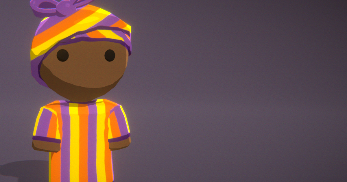 Cute African Lady Avatar | 3D Characters | Unity Asset Store