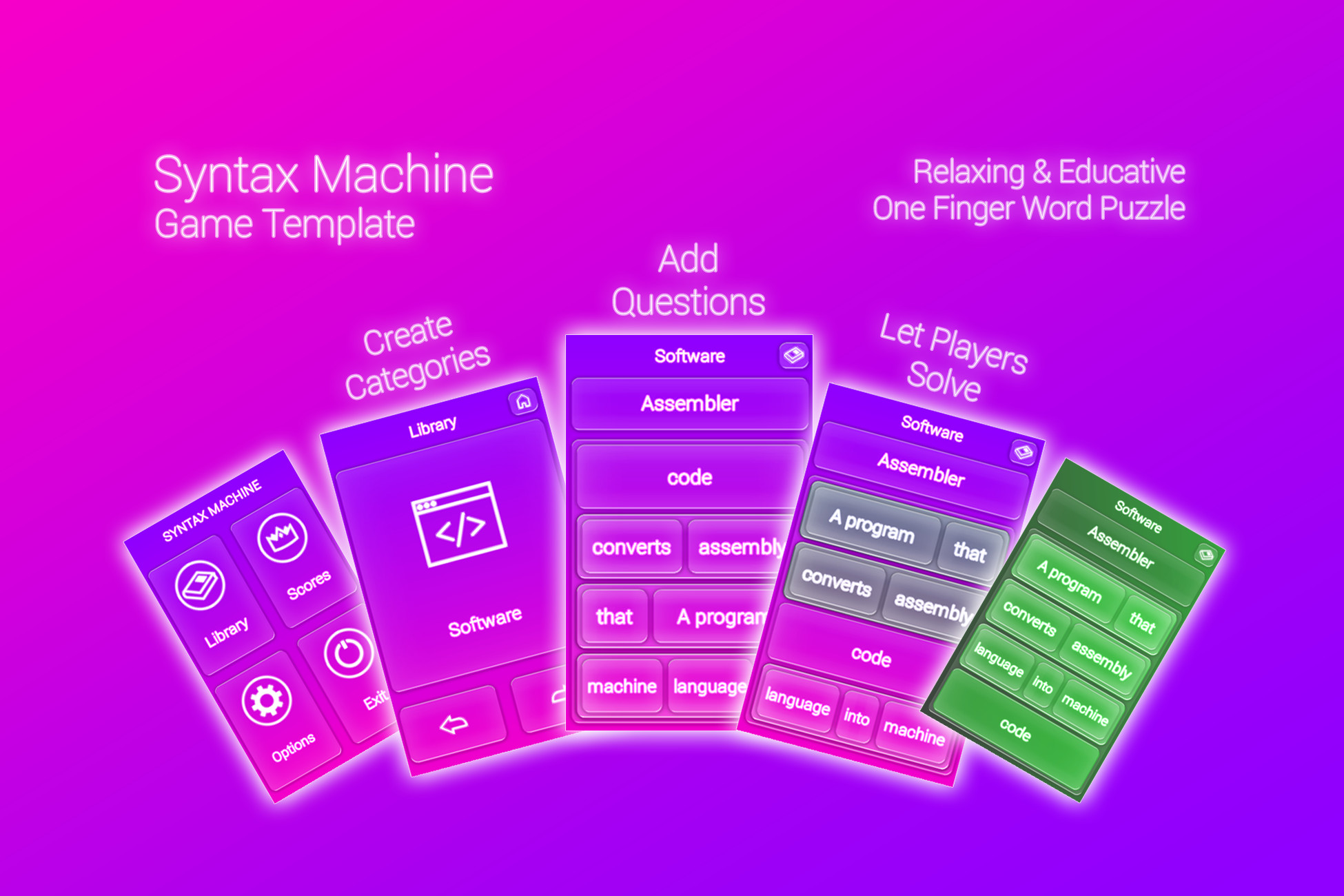 Syntax Machine Game Template | Packs | Unity Asset Store