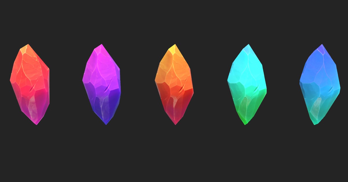 PBR Stylized Crystals Pack | 3D 环境 | Unity Asset Store