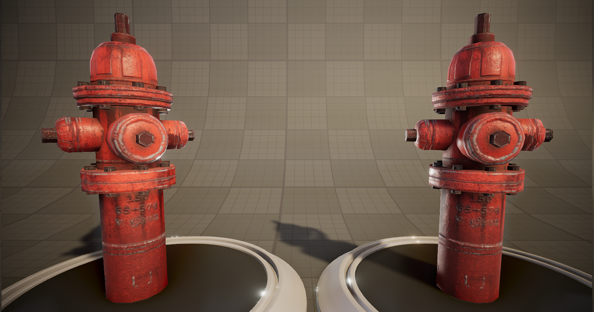 HD fire hydrant | 3D 외부소품 | Unity Asset Store