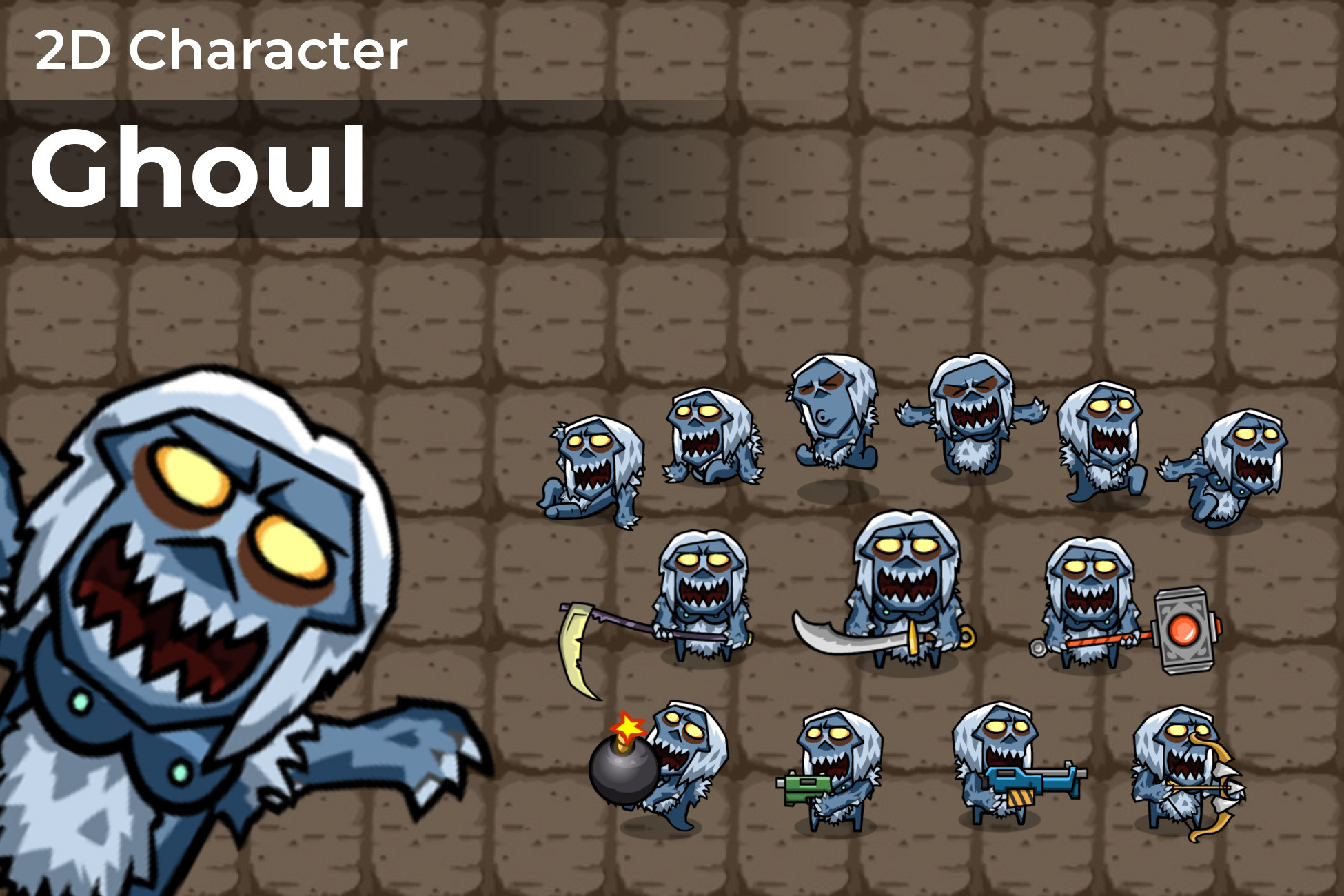 2D Character - Ghoul | 2D Characters | Unity Asset Store