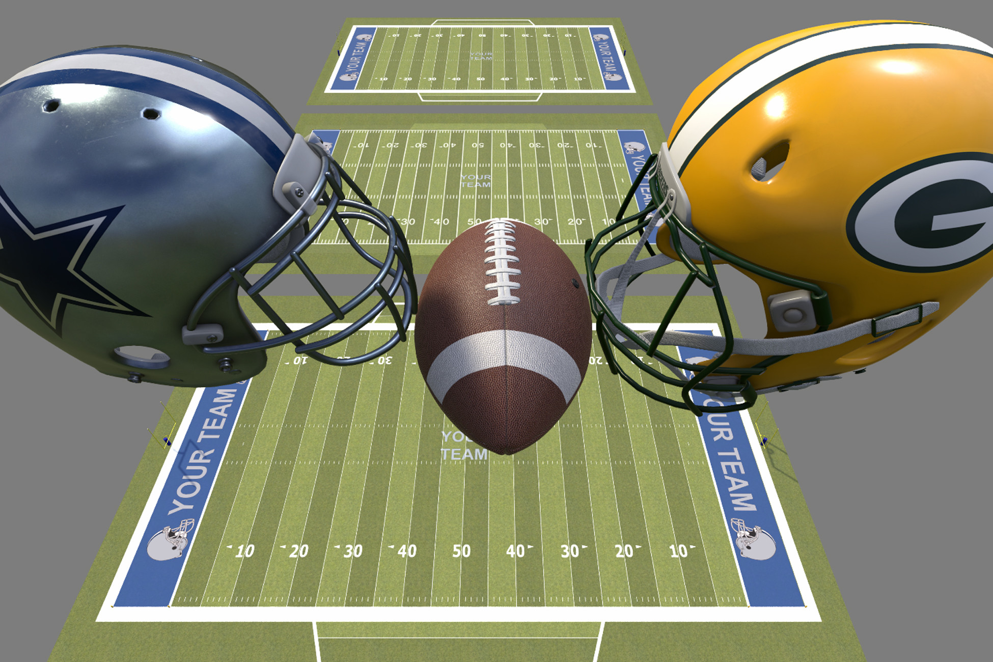 American Football Field | 3D Exterior | Unity Asset Store