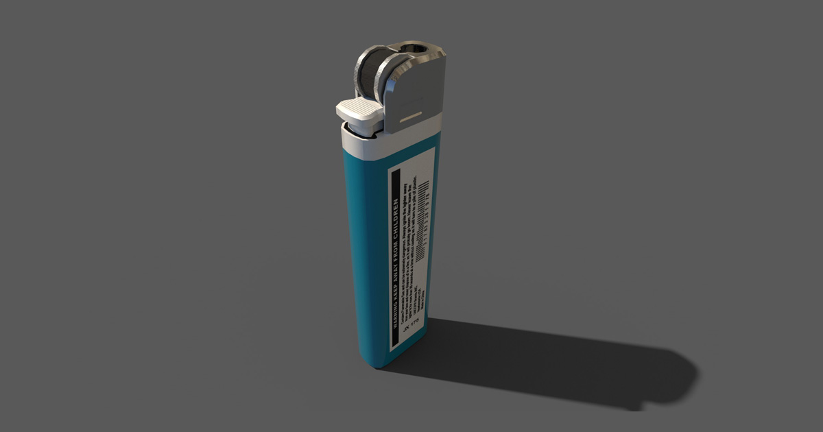 Cigarette Lighter PBR | 3D Props | Unity Asset Store